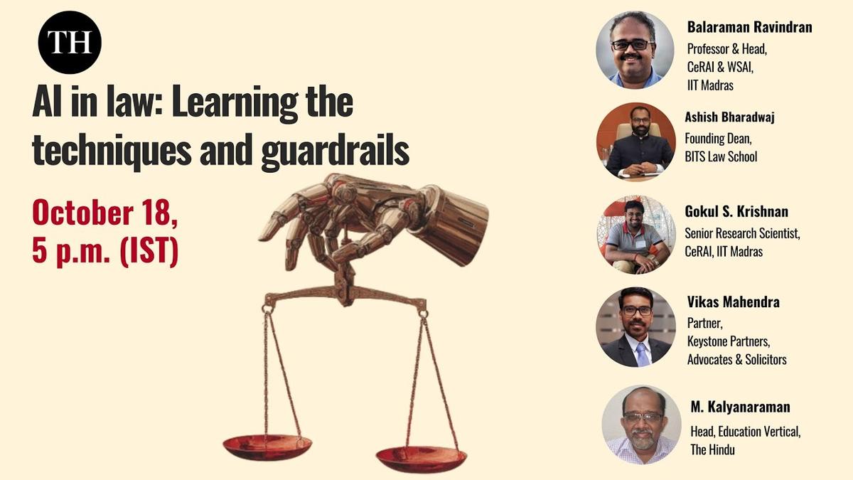 Watch: AI in law: Learning the techniques and guardrails - The Hindu